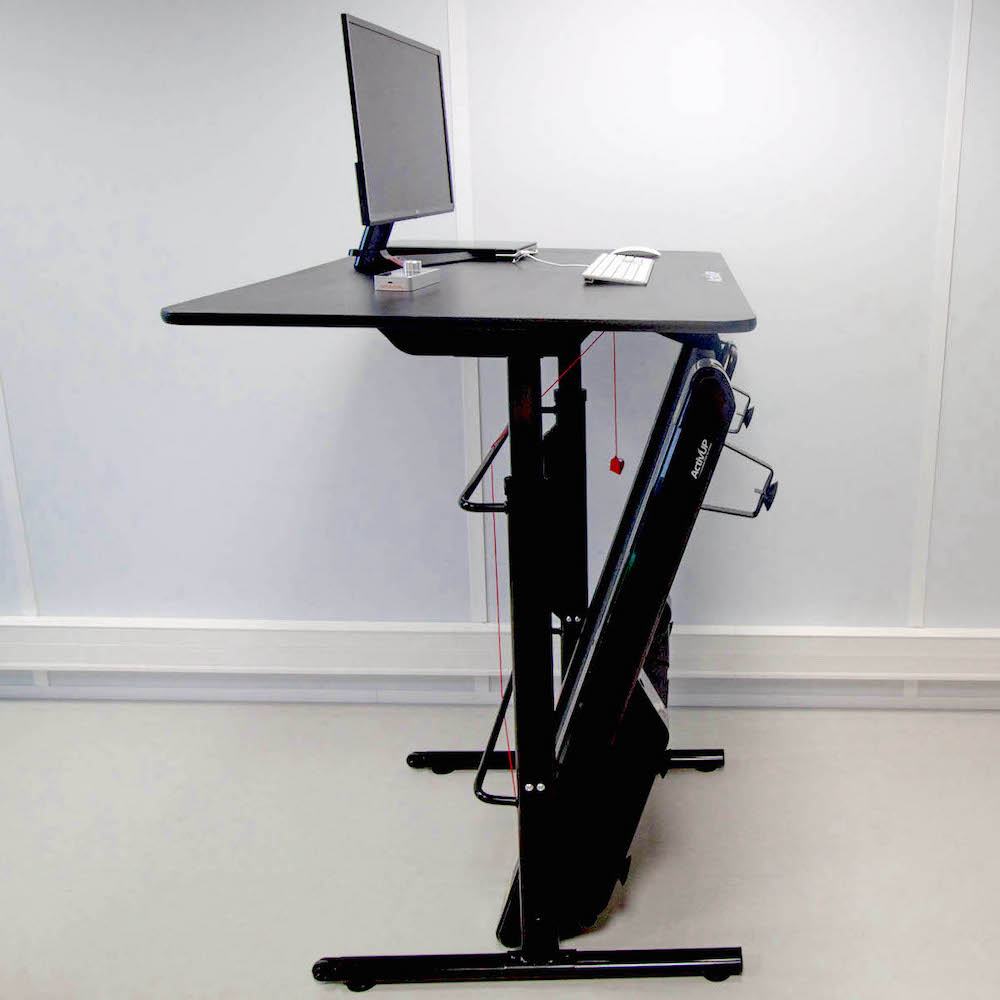Walking Desk Easywalk rétractable avec bureau 120x80cm noir - ActivUP ...