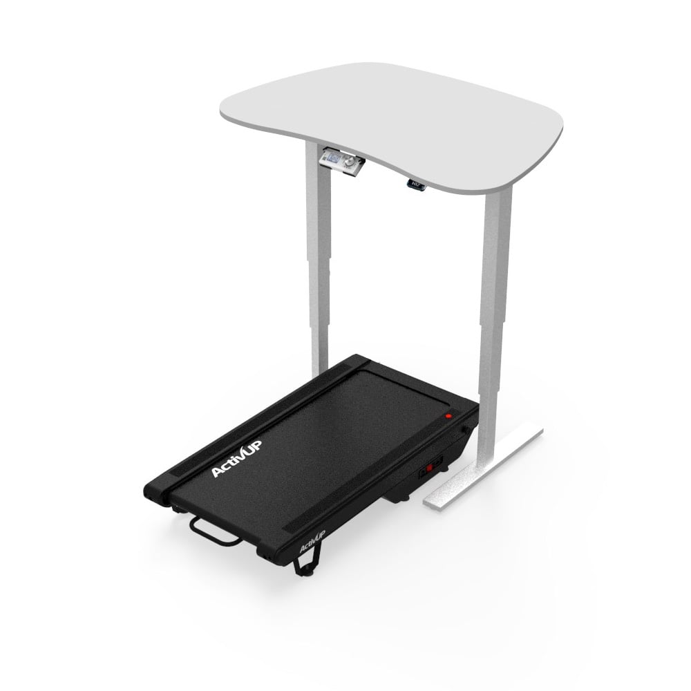 Walking Desk Easywalk avec plateau mélaminé blanc 120x80cm - ActivUP ...